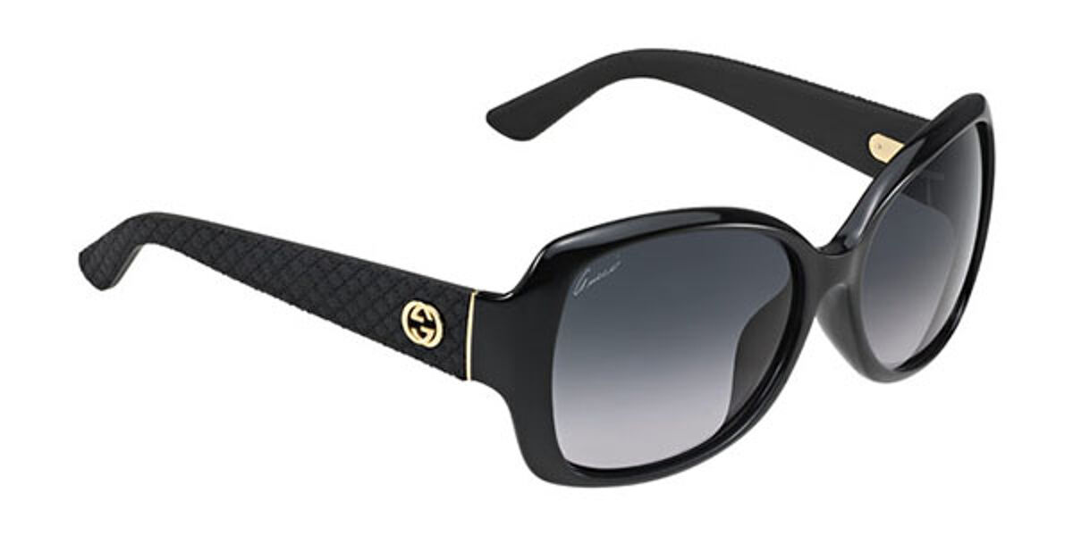 Gucci GG3729/F/S Asian Fit INA/HD Sunglasses Black | VisionDirect Australia