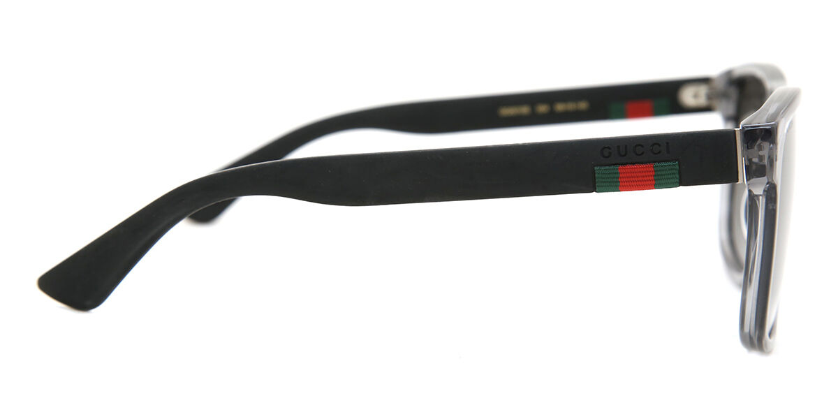 Gucci GG0010S Polarized 004 Sunglasses Transparent Grey | VisionDirect ...