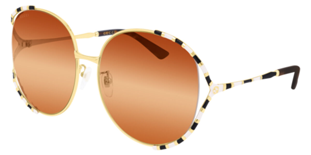 Gucci GG0595S 006 Sunglasses in Gold | SmartBuyGlasses USA