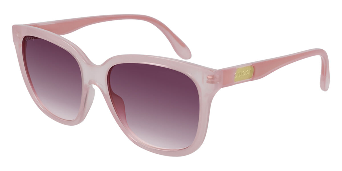 Gucci GG0790S 003 Sunglasses Transparent Pink | VisionDirect Australia