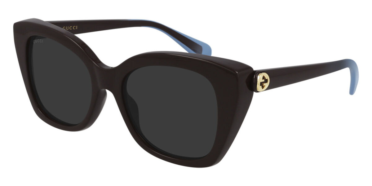 Gucci GG0921S 004 Sunglasses Dark Brown | VisionDirect Australia