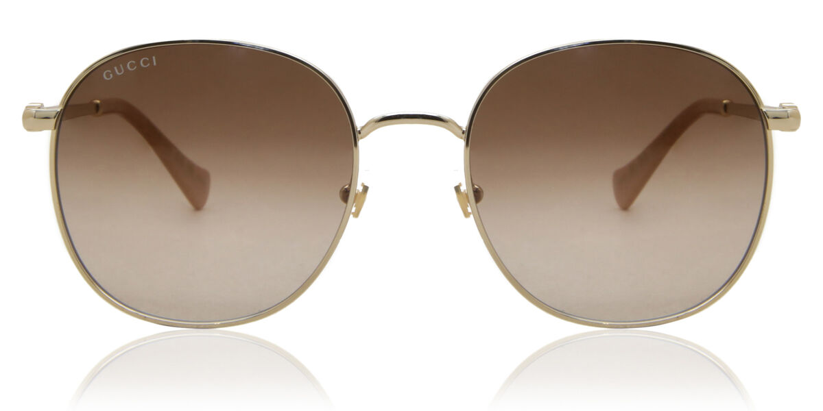 Gucci GG1142S 002 Sunglasses in Gold | SmartBuyGlasses USA