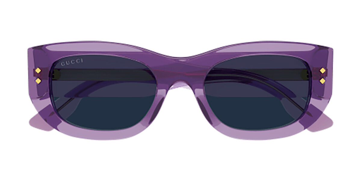 Gucci GG1215S 003 Sunglasses Transparent Purple | VisionDirect Australia