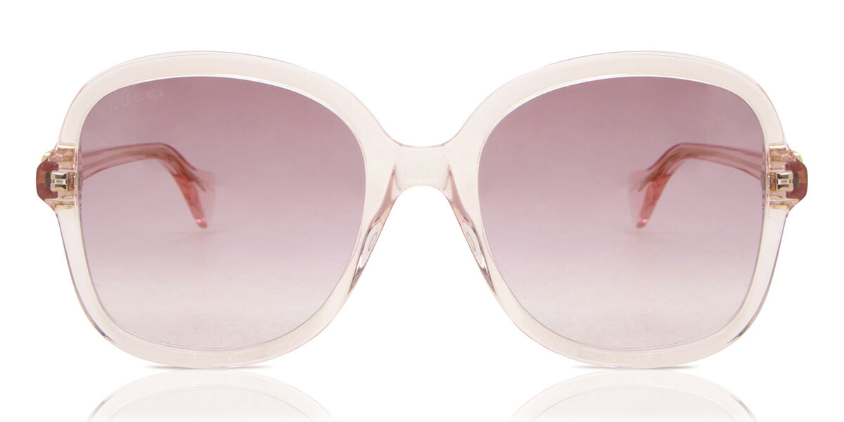 Lunettes de Soleil Gucci GG1178S 005 Rose Transparent | EasyLunettes