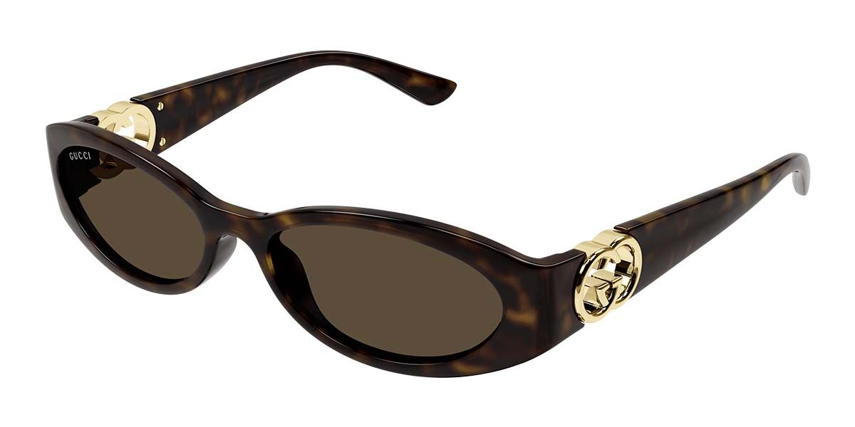 Gucci GG1660S 002 Sunglasses in Tortoise | SmartBuyGlasses USA
