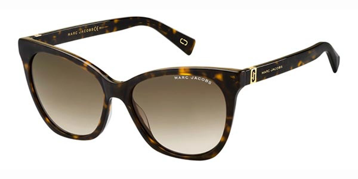 Marc Jacobs MARC 336/S 086/HA Square Tortoise Sunglasses | Vision ...