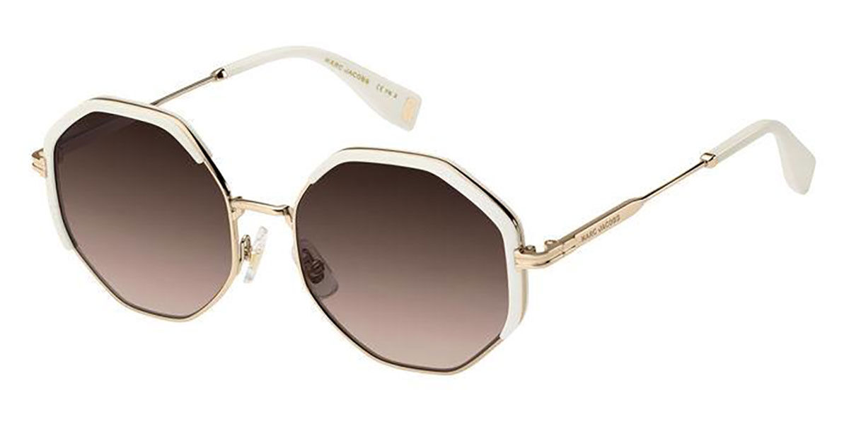 Marc Jacobs MJ 1079/S 24S/HA Geometric White Rose Gold Sunglasses ...
