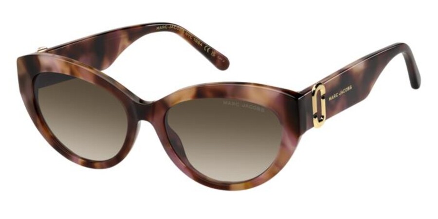 Marc Jacobs MARC 883/S 0B0/HA Cat Eye Pink Brown Tortoise Sunglasses ...