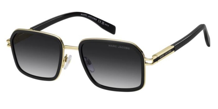 Marc Jacobs MARC 903/S RHL/9O Square Black/Gold Sunglasses ...