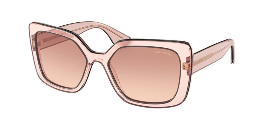 Miu Miu MU09VS 01I0A5 Sunglasses Transparent Pink | VisionDirect Australia