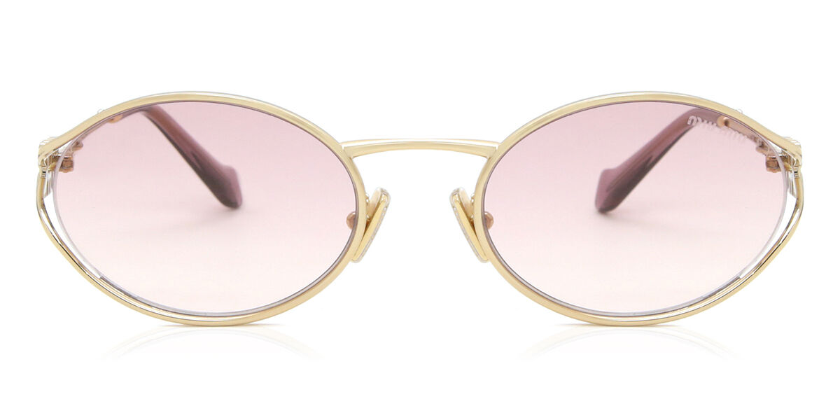 Miu Miu MU52YS 5AK06S Sonnenbrille Gold | SmartBuyGlasses