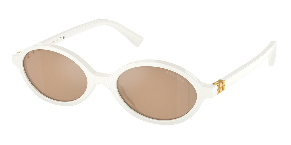 Miu Miu MU04ZS 14240D Sunglasses in White | SmartBuyGlasses USA