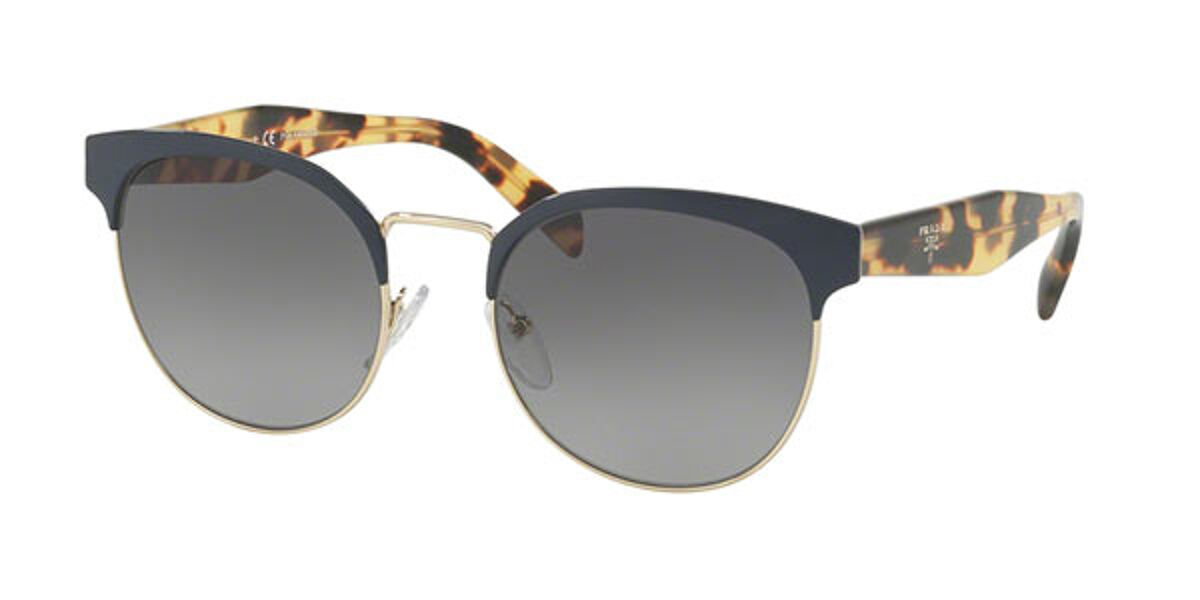 Prada PR 61TS Polarized VH85W1 Sunglasses in Blue/Pale Gold ...