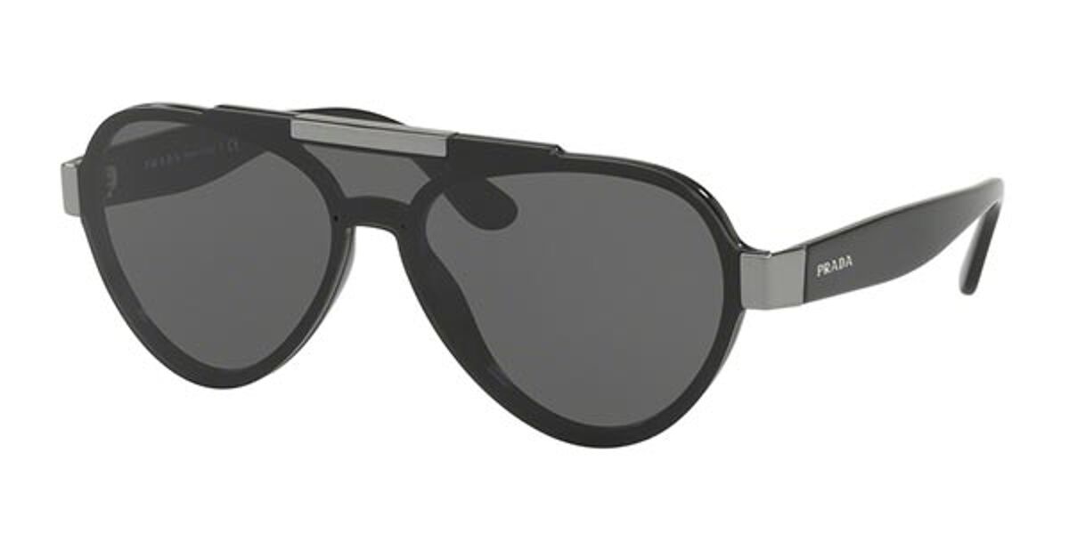 Prada PR 01US 1AB5S0 Sunglasses Black | SmartBuyGlasses UK