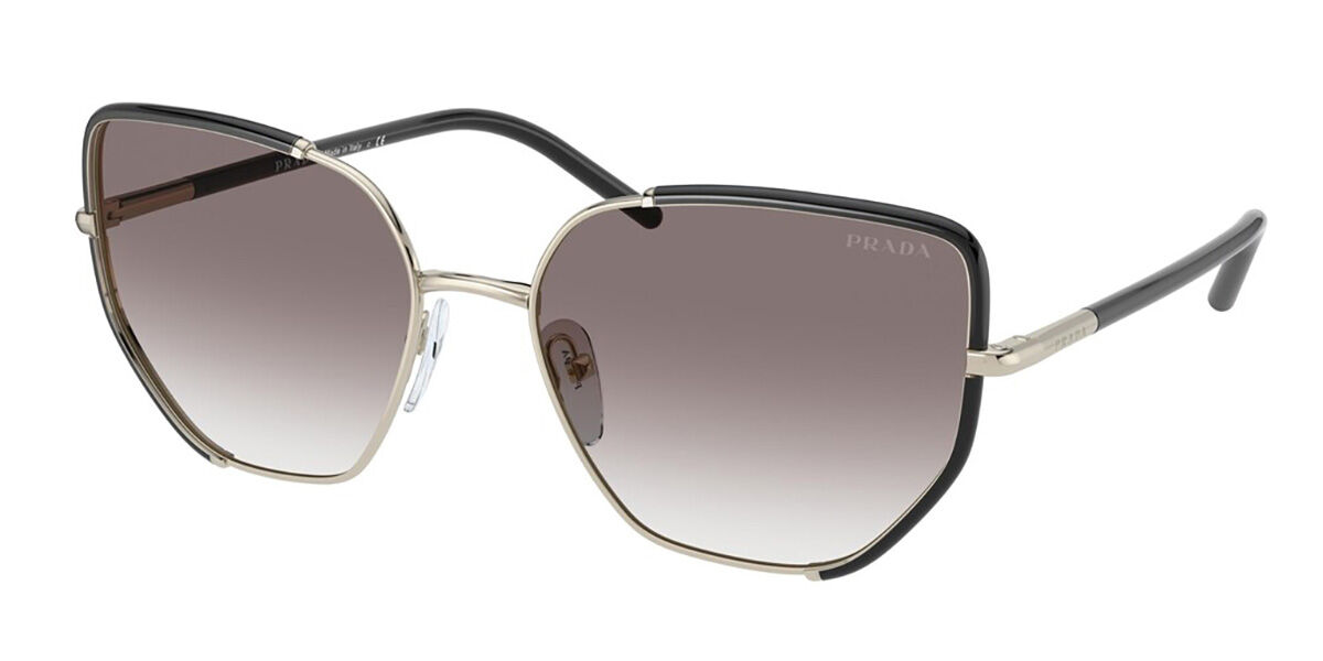 Prada PR 50WS AAV0A7 Sunglasses Black Pale Gold | VisionDirect Australia