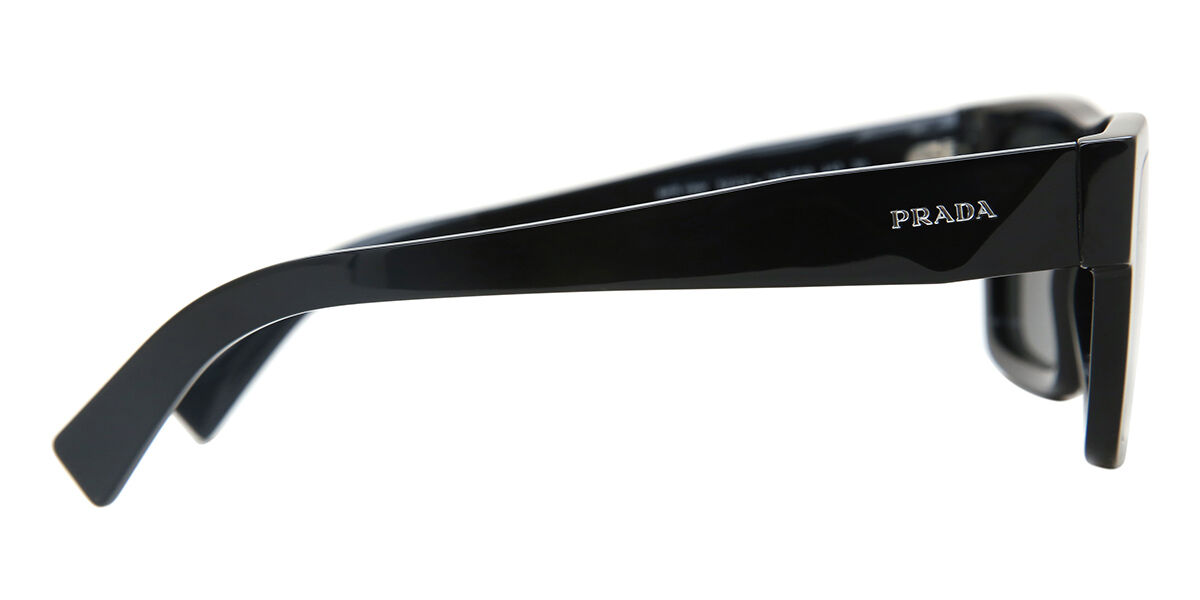 Prada PR 19WS 1AB5S0 Square Shiny Black Sunglasses | SmartBuyGlasses US