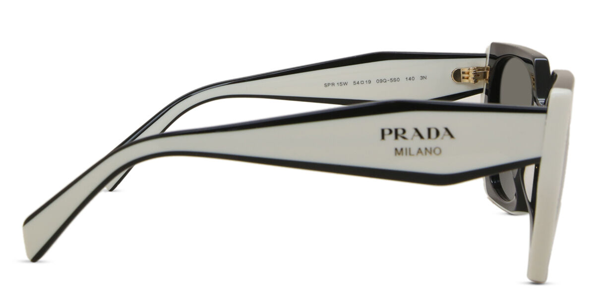 Prada PR 15WS 09Q5S0 Cat Eye Black Sunglasses | SmartBuyGlasses US