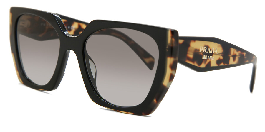 Prada PR 15WS 3890A7 Cat Eye Black Tortoise Sunglasses ...