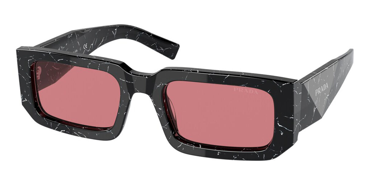 Prada PR 06YSF Asian Fit 05W06O Sunglasses Black Marble ...