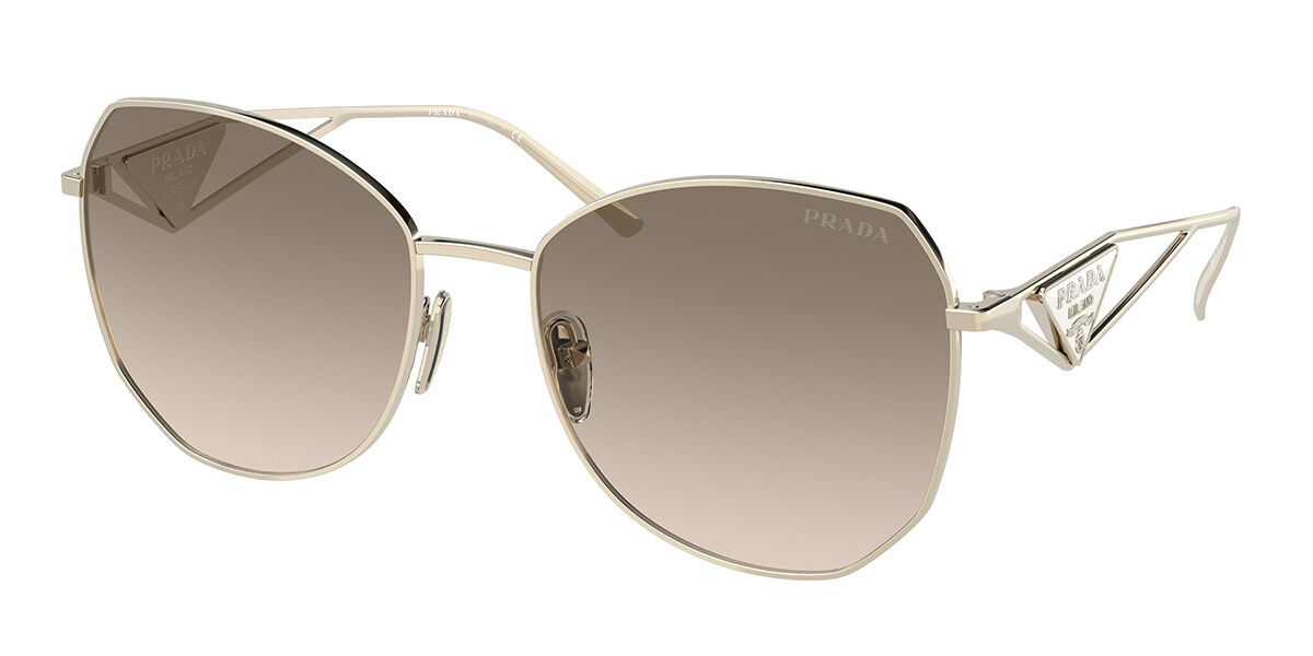 Prada PR 57YS ZVN3D0 Sunglasses Pale Gold | VisionDirect Australia