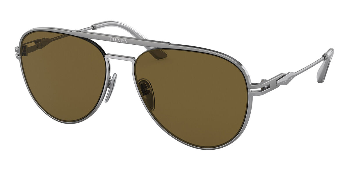 Prada PR 54ZS Asian Fit 16F01T Sunglasses Gunmetal Grey ...