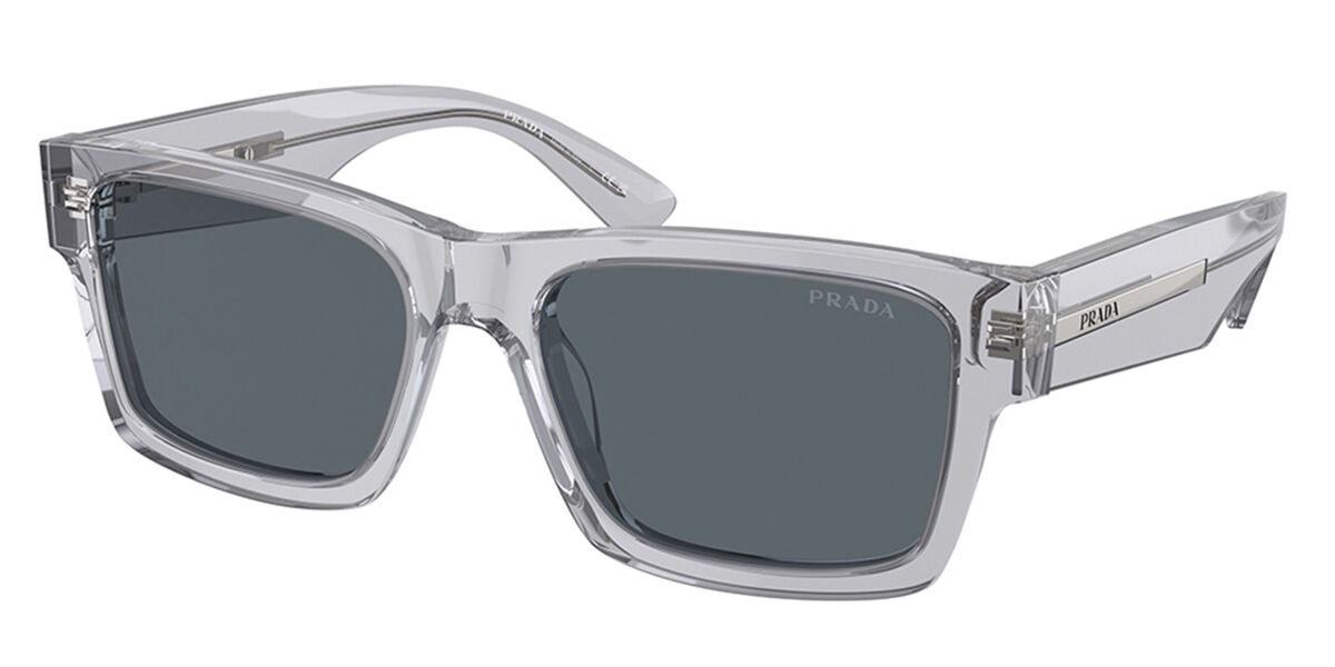 Prada PR 25ZS U430A9 Sunglasses Transparent Grey | SmartBuyGlasses UK