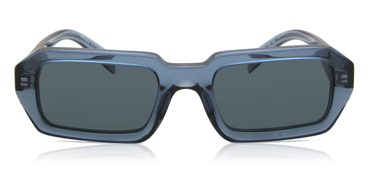 Prada PR A12S 19O70B Sunglasses in Transparent Blue | SmartBuyGlasses USA