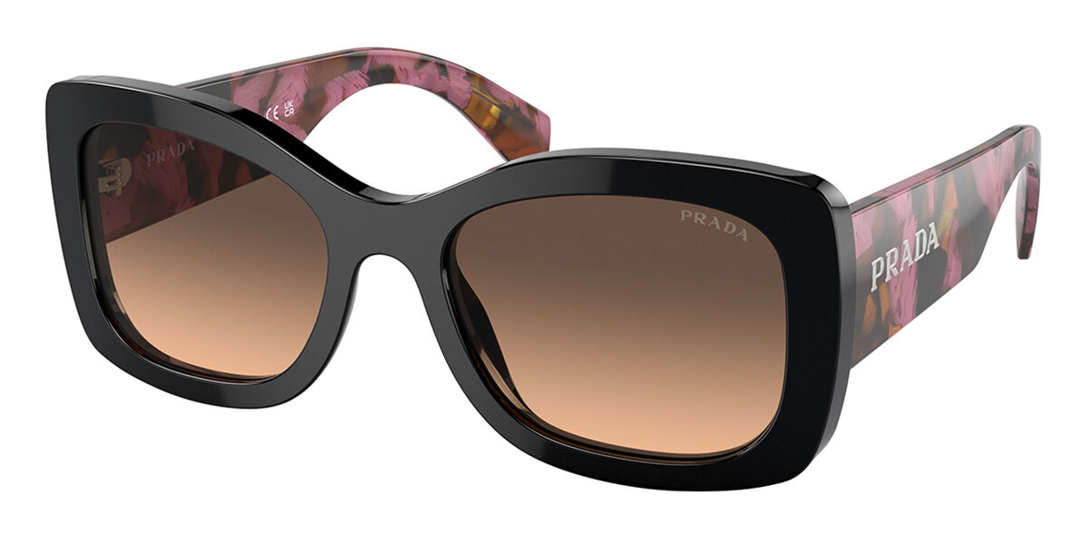 Prada PR A08S 1AB5S0 Sunglasses in Black | SmartBuyGlasses USA