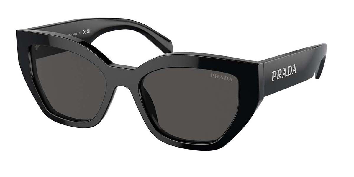 Prada PR A09SF Asian Fit 1AB5S0 Sunglasses Black | VisionDirect Australia