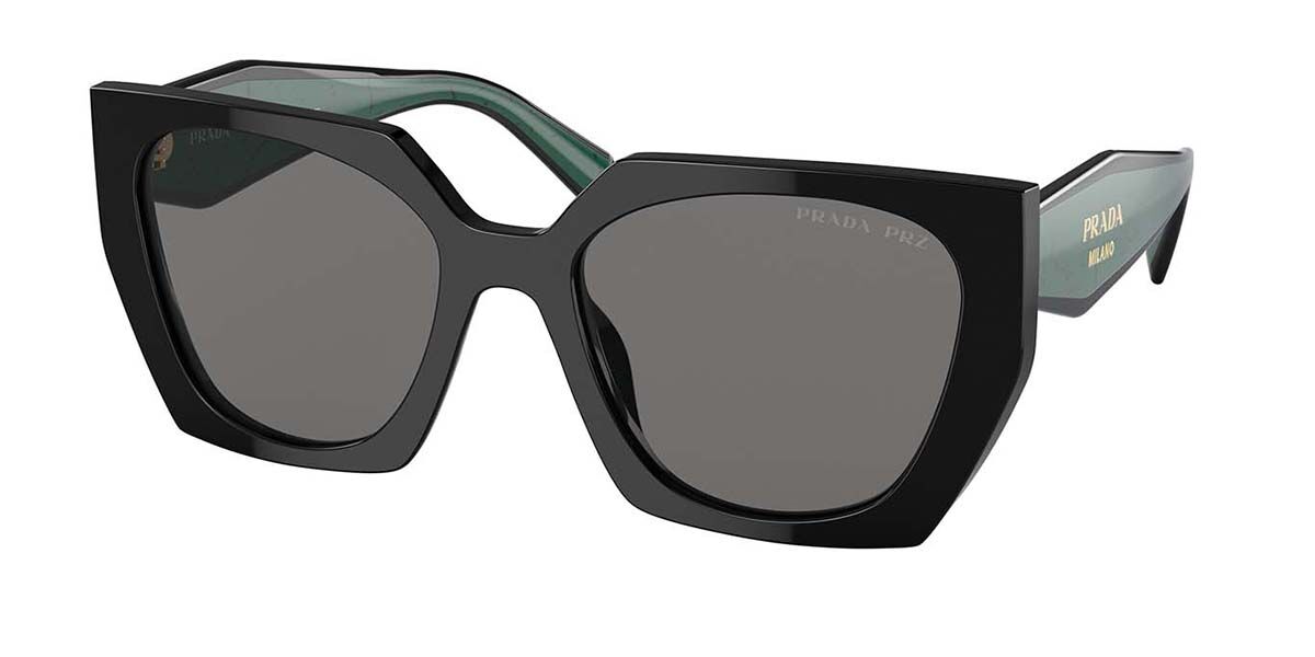 Prada PR 15WS Polarized 1AB5Z1 Sunglasses Black | VisionDirect Australia
