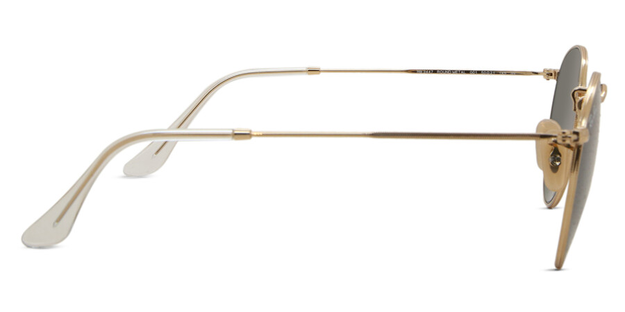 Ray-Ban RB3447 Round Metal 001 Round Arista Gold Sunglasses ...