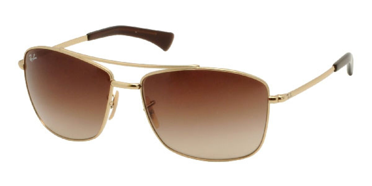 Ray-Ban RB3476 Highstreet 001/13 Sunglasses in Gold | SmartBuyGlasses USA
