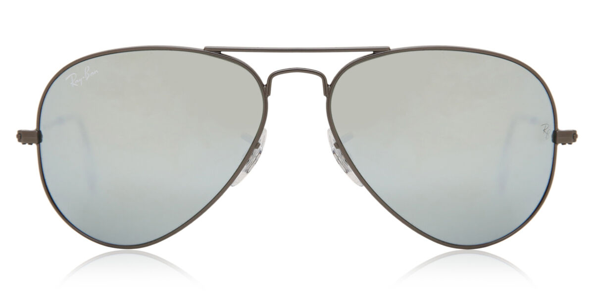 RB3025 Aviator Flash Lenses sunglasses Matte Gunmetal | SmartBuyGlasses US