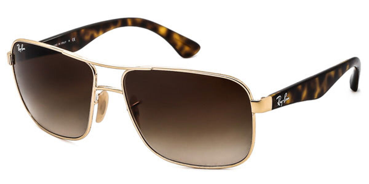 Ray-Ban RB3516 Highstreet 001/13 Sunglasses in Gold | SmartBuyGlasses USA