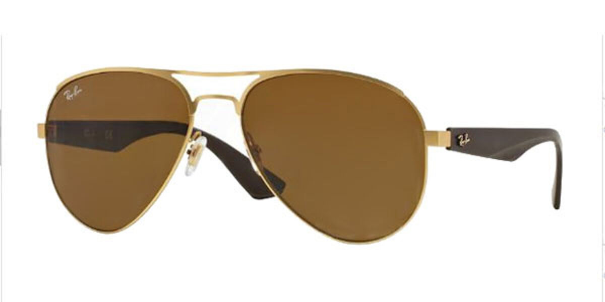 Ray-Ban RB3523 Highstreet 112/73 Sunglasses Gold | VisionDirect Australia