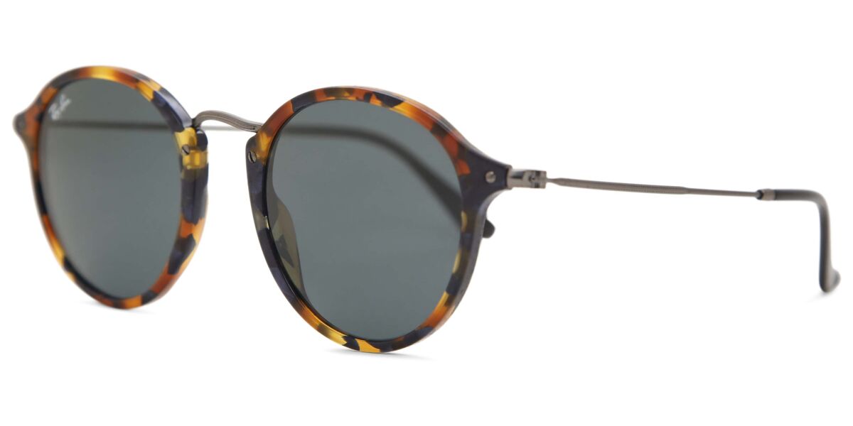 RB2447 Round Fleck sunglasses Spotted Blue Havana | SmartBuyGlasses US