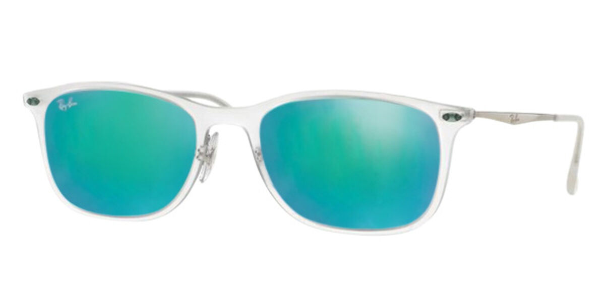 Ray-Ban Tech RB4225 New Wayfarer Light Ray 646/3R Sunglasses Clear ...