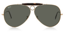 Ray-Ban RB3138 Shooter 001 Sunglasses Arista Gold | SmartBuyGlasses UK
