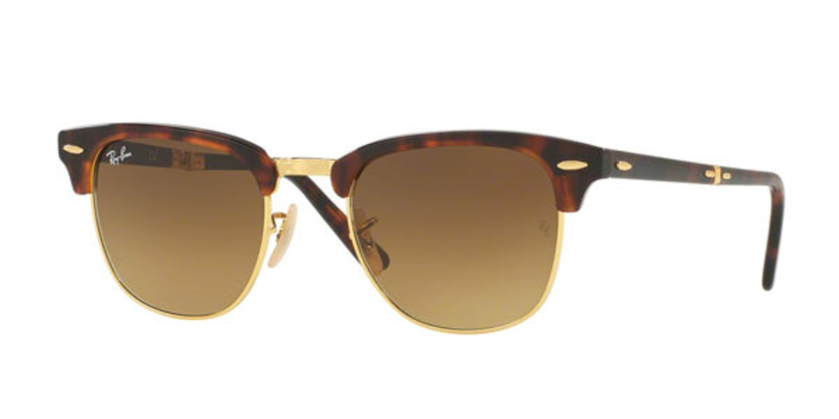 Ray-Ban RB2176 Clubmaster Folding 990/85 Sunglasses Tortoiseshell ...