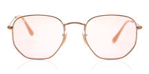 Ray-Ban RB3548N Hexagonal Metal Flat Lenses 001 Sunglasses in Gold ...