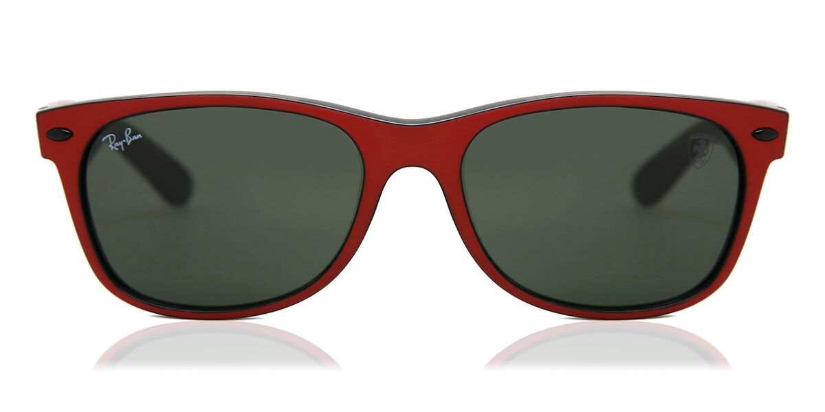 Ray-Ban RB2132M Ferrari F63931 Sunglasses in Matte Red with Black ...
