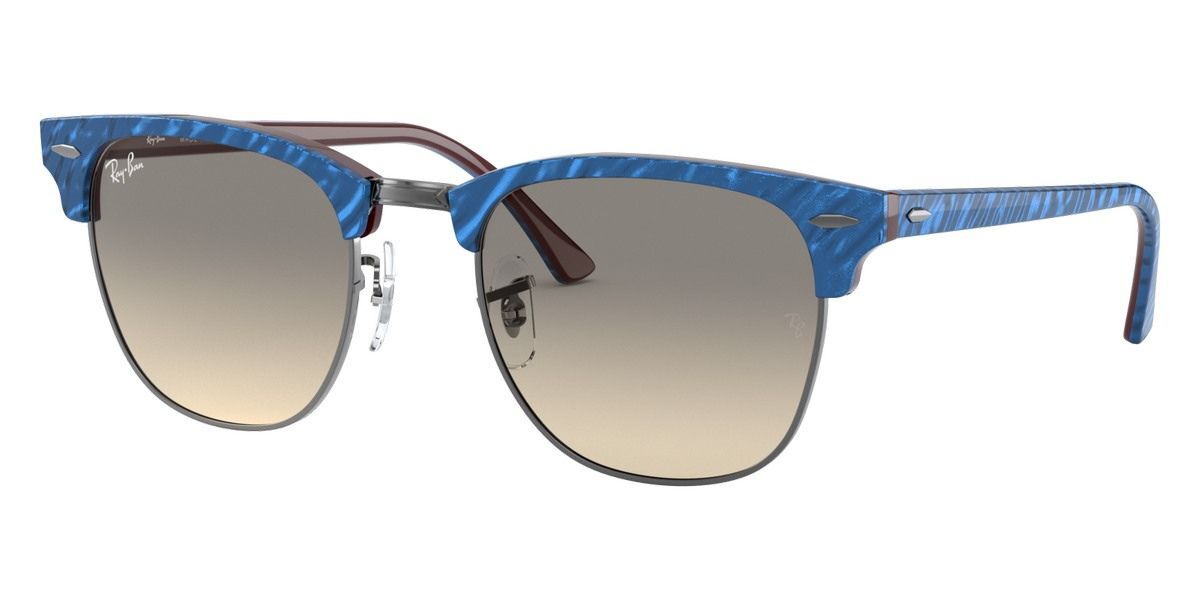Ray-Ban RB3016/S Clubmaster 131032 Sunglasses Wrinkled Blue ...
