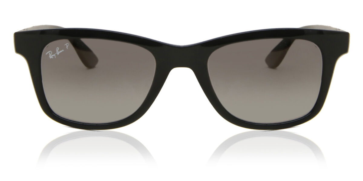 Ray-Ban RB4640 Polarized 601/M3 Sunglasses Shiny Black ...