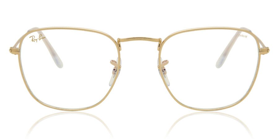 Lunettes de Soleil Ray-Ban RB3857 Frank Blue-Light Block 9196BL Or ...