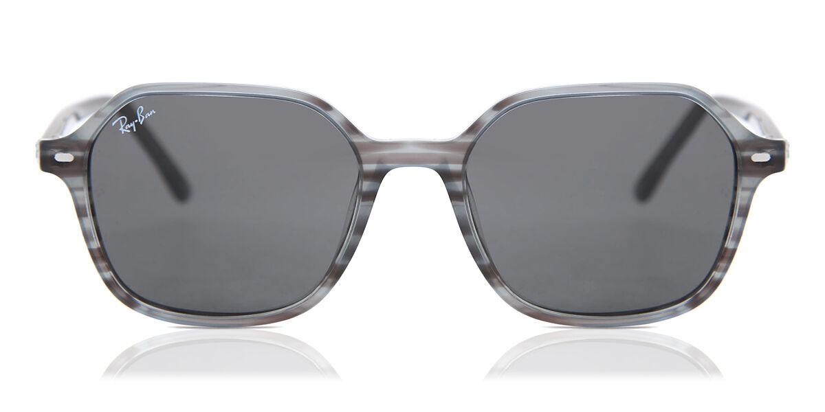Ray-Ban RB2194 John 1314B1 Sunglasses Striped Grey | SmartBuyGlasses UK