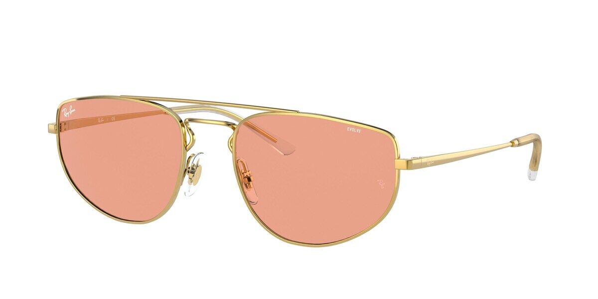 Ray-Ban RB3668 001/Q6 Sunglasses Gold | VisionDirect Australia