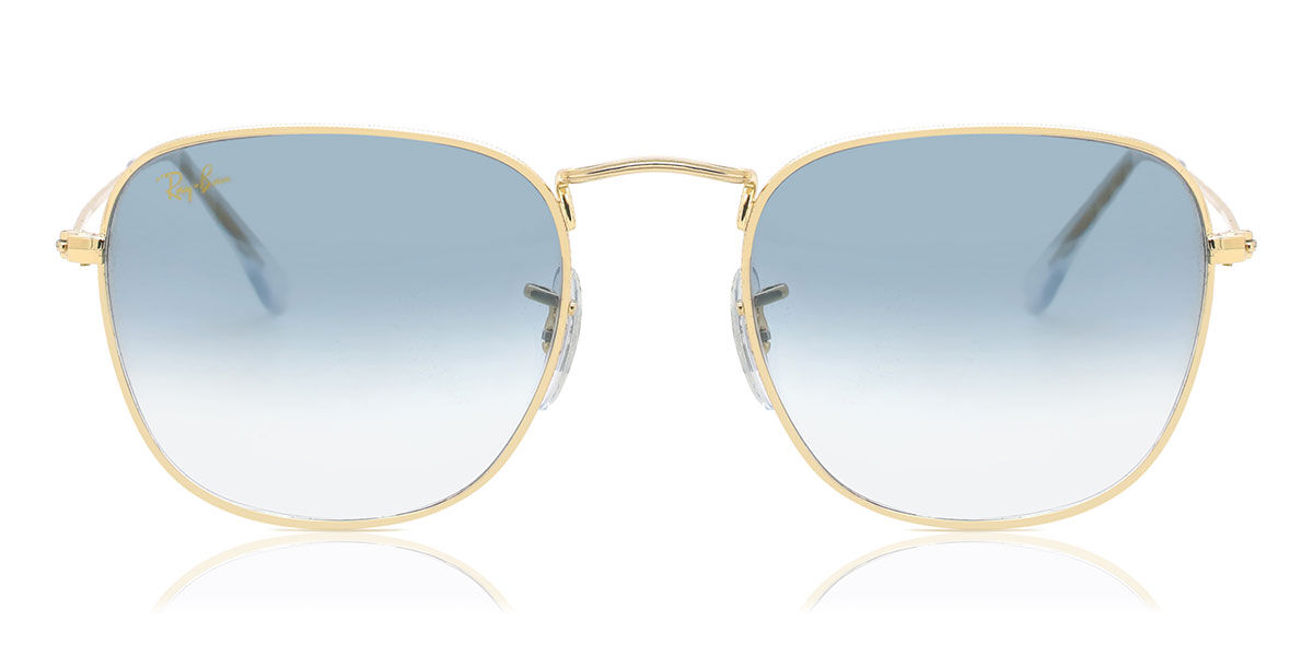 Ray-Ban RB3857 Frank Blue-Light Block 91963F Cuadrado Dorado gafas de ...