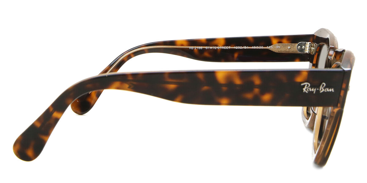 RB2186 State Street Blue-Light Block sunglasses Brown Havana ...