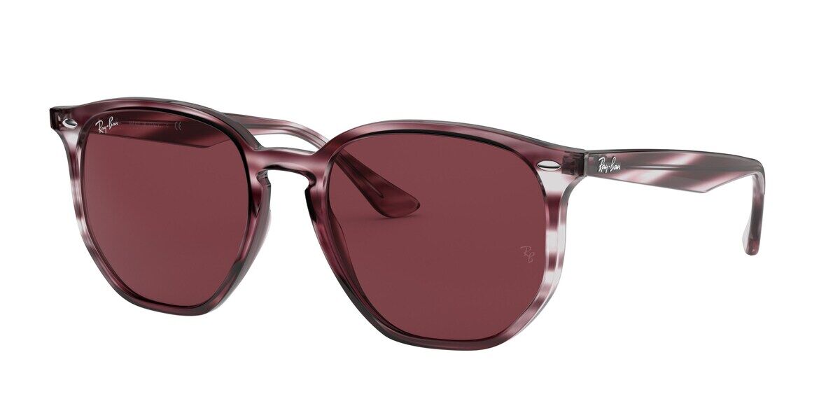 Ray-Ban RB4306F Asian Fit 643175 Sunglasses Striped Bordeaux Havana ...