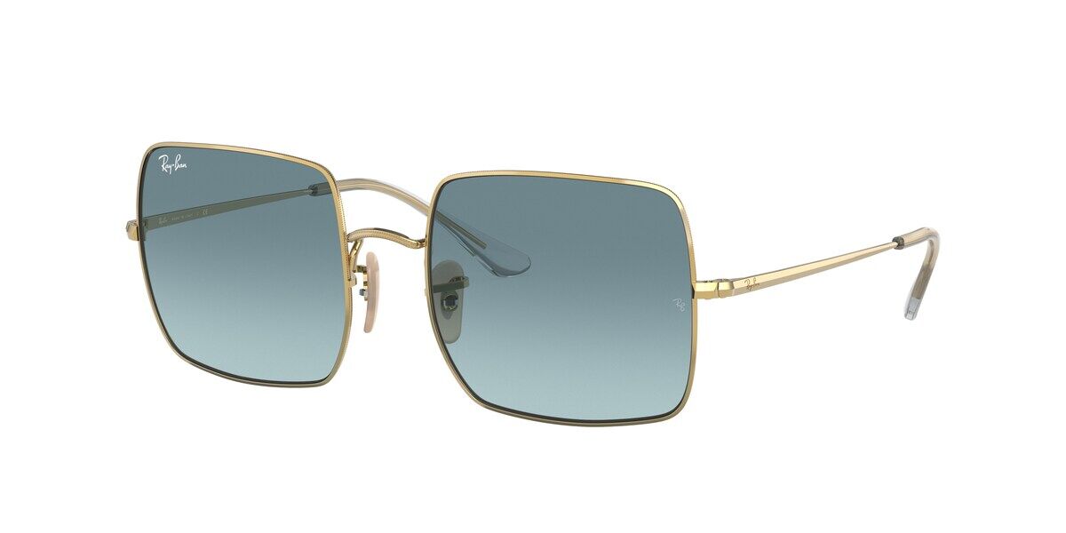 Ray Ban RB1971 Square 001/3M Sunglasses Gold | VisionDirect Australia